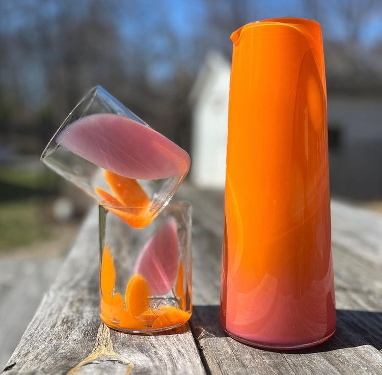 Handblown Splash Cups - Cantaloupe – Mojave+Tejon